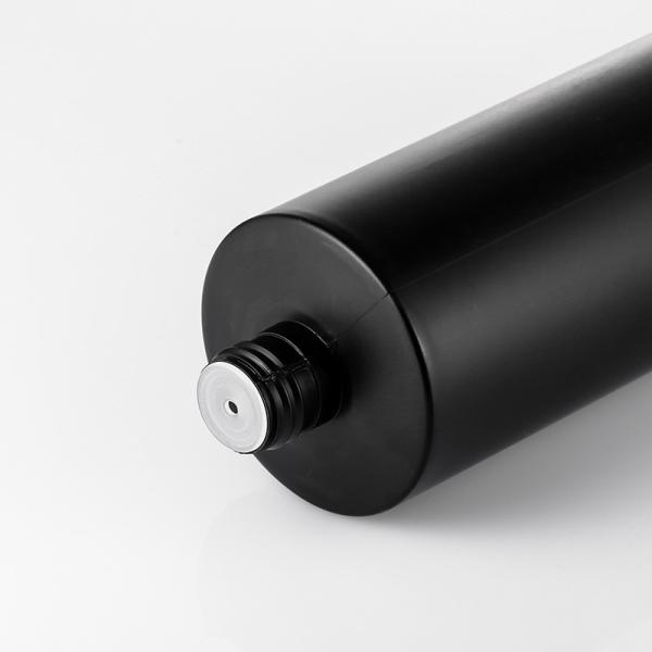 Quality Frosted 100ml Plastic Bottle With Screw Cap PE Black Plastic Material for sale