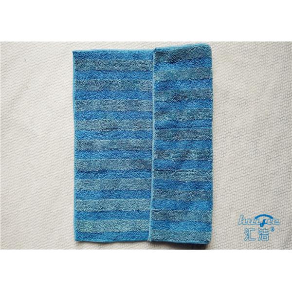 Quality Multi-Functional Replacement Microfiber Wet Towel Mop Pad Blue Foldable for sale