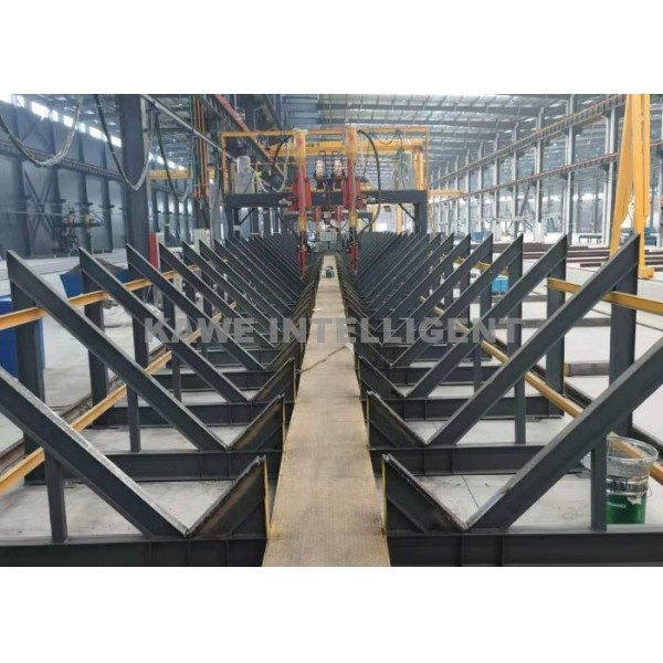 Quality Large Span Automatic Welding Production Line H Beam Production Line For Pre Engineered Building for sale