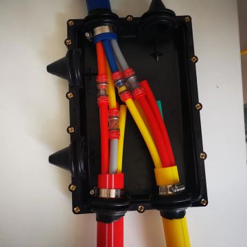 Quality Telecom Ftth Microduct Tube Closure Telecom Joint Closures Networking Fiber for sale