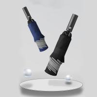 Quality Black Metal Shaft Reverse Umbrellas with Logo Prints and Automatic Function for sale