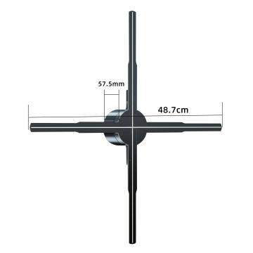 Quality Holographic Fans 3D Advertising Projector Wifi Led Sign Player Remote Advertise for sale