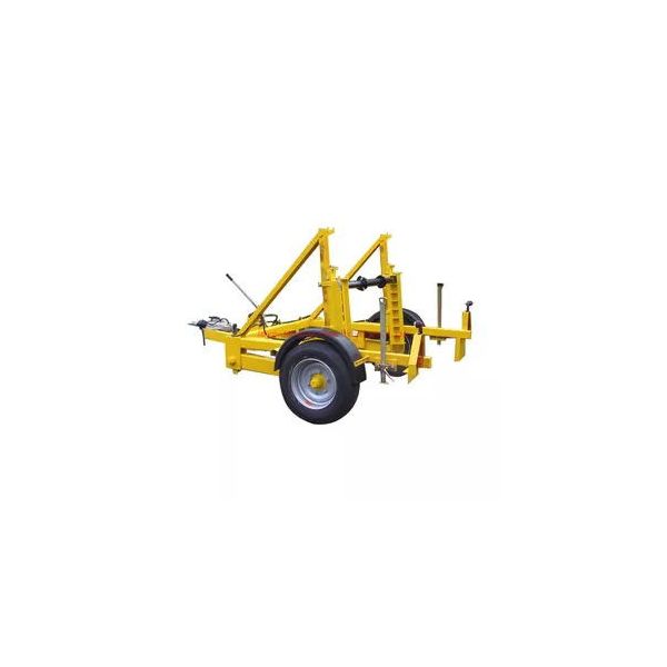 Quality Steel Wire Drum Single Hydraulic Cable Reel Trailer Self Loading OEM for sale