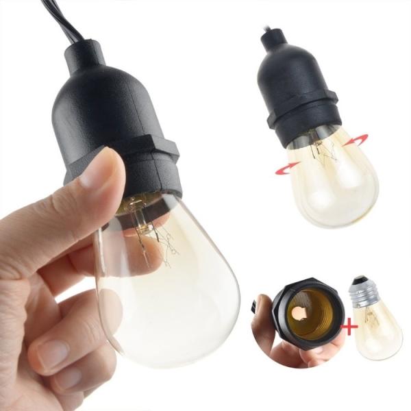 Quality 120lm Customized Color Led Hanging Lights Waterproof Outdoor Light String With for sale