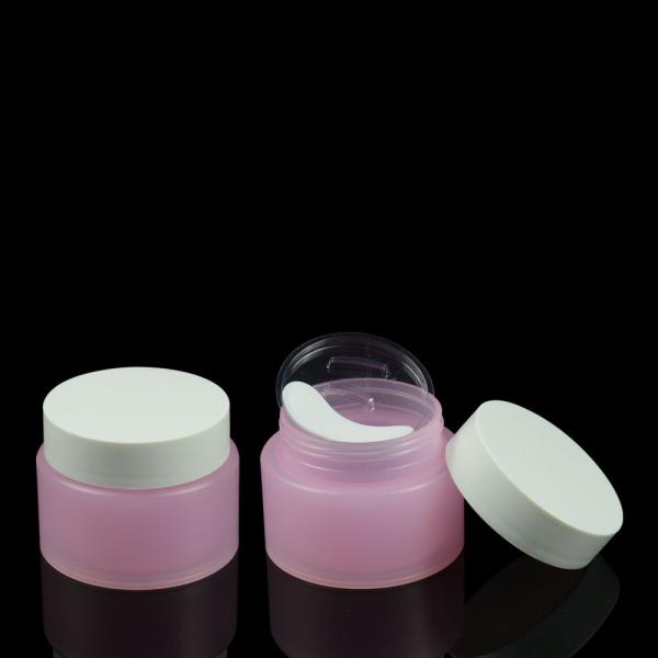 Quality OEM 100g Double Wall Cream Jar BPA Free PP Plastic Eye Cream Mask With Spoon for sale