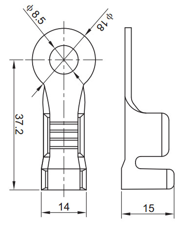Quality Industrial Cable Lug Terminal With Tin Plating Crimping Ring Terminal Connector for sale