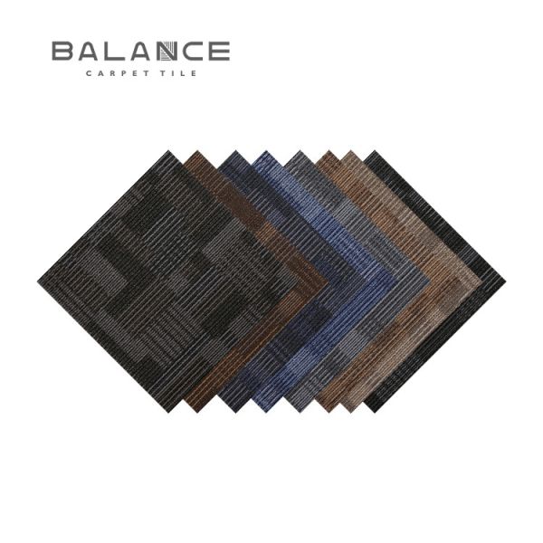 Quality 100% Solution Dyed Integrated Pattern Loop Pile Polypropylene Carpets Square for sale