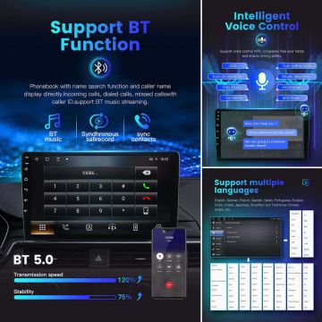 Quality 9"/10" Android 11.0 Car Radio Head Unit with 6 128GB Storage and Built-in for sale