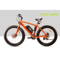 Quality 28km/H Fat Tire Cruiser Ebike Front Motor Pedals Assisted Disc Brake for sale