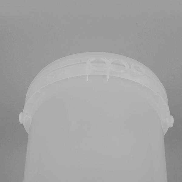 Quality 1L Transparent Plastic Food Bucket with IML Decoration for sale