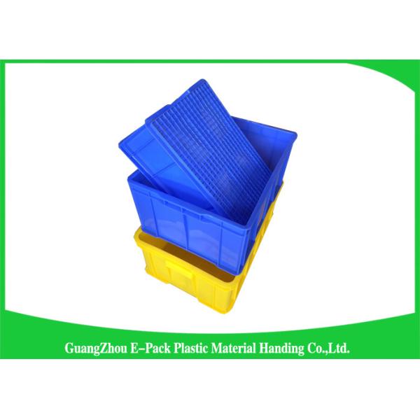 Quality Logistics Bins Plastic Stackable Containers Moving Crates Boxes for sale