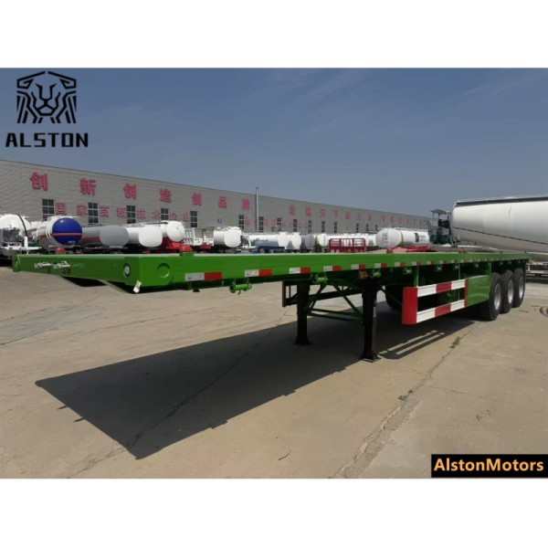 Quality 3 Axle Flatbed Trailer with 12 Locks for Ivory Coast – Factory Price for sale