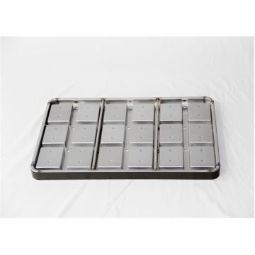 Quality 18 Cavity Wine Red Non Stick Square Cupcake Pan for sale