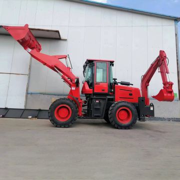 Quality 4 Wheel Articulated 2500kg Backhoe Loader Mini And Excavator for sale