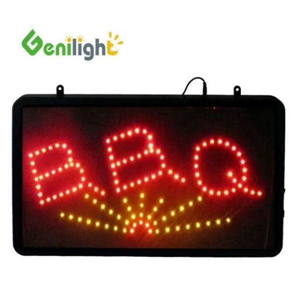 Quality Power Certificate ABS Open-Mold BURGERS KEBABS LED Sign for Customized Size and for sale