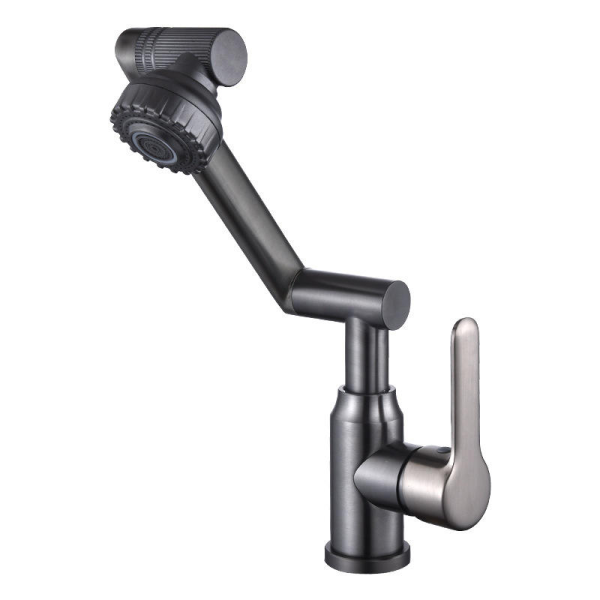 Quality Modern design universal rotating stainless steel cold and hot basin faucet ceramic valve core bathroom mixer faucet for sale