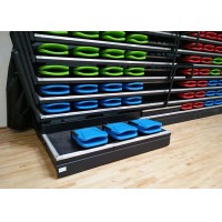 Quality Wall Attached Retractable Grandstands Space Saving With Contoured Seat Surface for sale