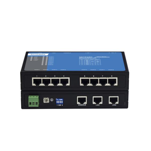 Quality Desktop Mounting 2 Port Serial Server , Ethernet To Serial Server Aluminum Alloy for sale