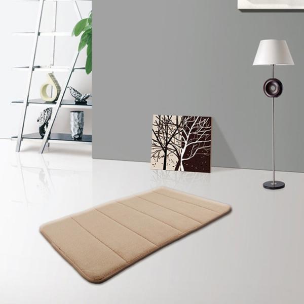 Quality Polyester Memory Foam Bathroom Mat 50x80 Cm Non Slip for sale