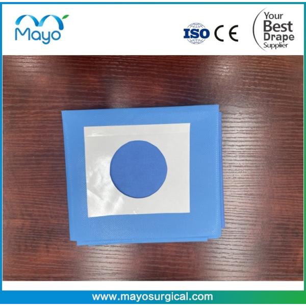 Quality Non Woven Fabric Disposable Impervious EO Sterile Fenestrated Surgical Drape With Hole for sale
