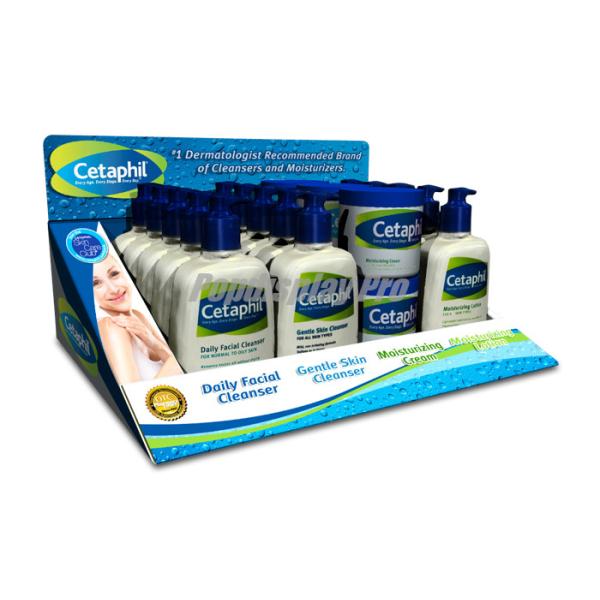 Quality Sustainable Cardboard Pop Counter Displays Full Color Printed With Wedged for sale