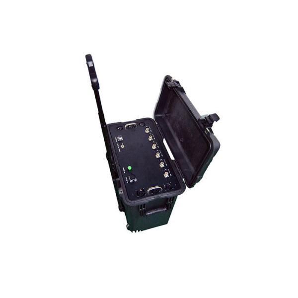 Quality Pelican Case 4 Cooling Fans 200W Drone Signal Jammer 2500MHz for sale