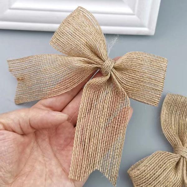 Quality Customize Loose Weave Burlap Ribbon For Gift Packing Decoration for sale