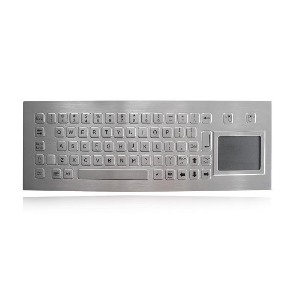Quality Explosion Proof 68 Keys Stainless Steel Keyboard With Ruggedized Touchpad for sale