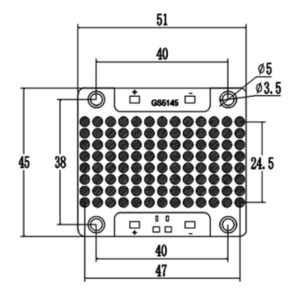 Quality UV Diode 51*45mm 392W 385nm 395nm 405nm 15-18W/Cm² LED UV Module For Printing for sale
