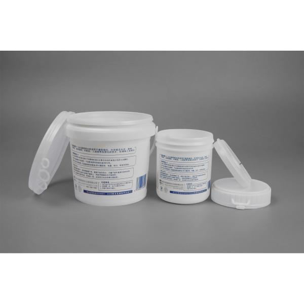 Quality 1L White PP Plastic Paint Pail with Custom Printing for sale