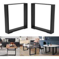 Quality 600lbs Modern Metal Table Legs Square 16 Inch Black Iron Bench Legs for sale