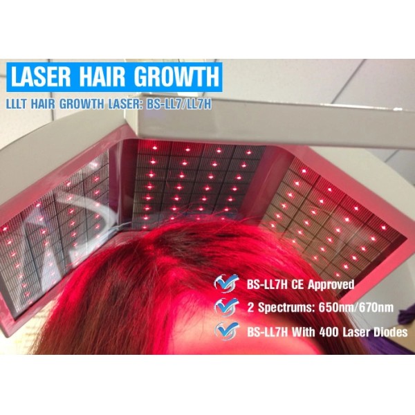Quality 650nm / 670nm Wavelength Hair Laser Growth Machine Energy Adjustable CE ISO13485 for sale