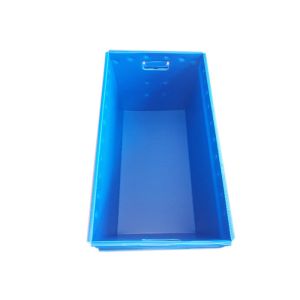 Quality Nestable Hopper Conveyor Totes with Carry Handle Storage Container 4mm 5mm PP for sale