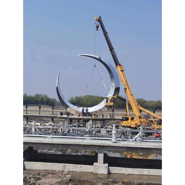 Quality Outdoor Abstract 316L Stainless Steel Art Sculptures for sale