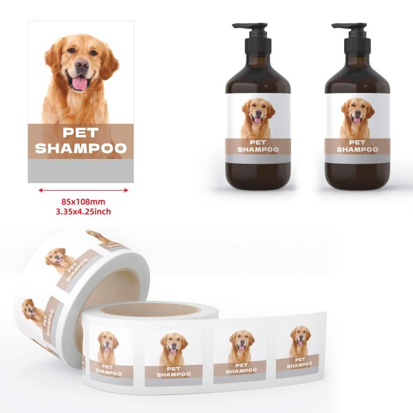 Quality Custom OEM Service Factory Direct Sales Durable Pet Shampoo Labels for Brand Identity Labels for sale