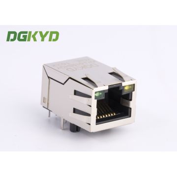 Quality 25.4mm single port tap up rj45 modular jack 10/100 base-tx telecom connector G/Y for sale