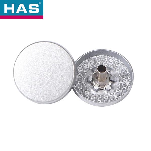 Quality Decorative Custom Brass Buttons 4 Part Spring Snap Button 10 / 12.5 / 15mm for sale