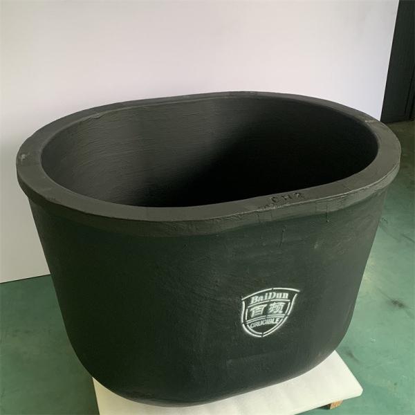 Quality Melting Casting Graphite Clay Crucible Thermal Shock Resistant Cylindrical for sale
