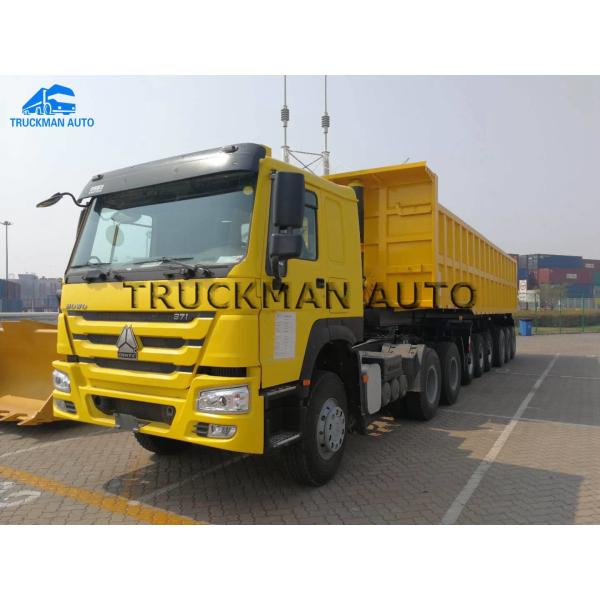 Quality 6 Axles Bauxite  Semi Tipper Trailer ,  Tractor Trailer Dump Trailer 80 Tons for sale