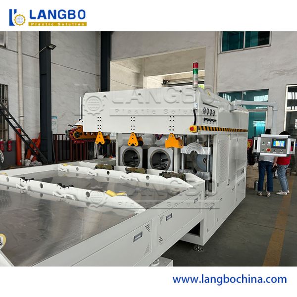 Quality Electric PVC Pipe Extrusion Machine / Pipe Belling Machine With DTC Spiral for sale