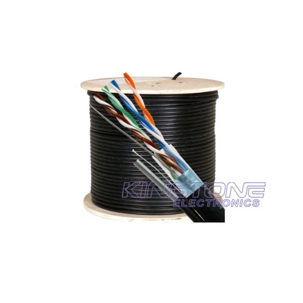 Quality FTP CAT5E Network Cable Bare Copper Conductor UV-PE Jacket with Steel Messenger for sale