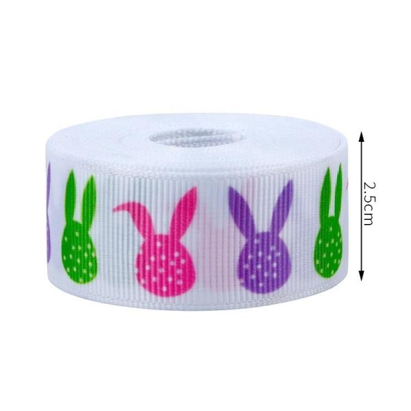 Quality Sustainable MSD Custom Spring Easter Day Bunny Egg Stripe Printed Ribbon for for sale
