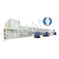 Quality 220mm 430mm Ladies Pad Making Machine Sanitary Pad Automatic Machine for sale