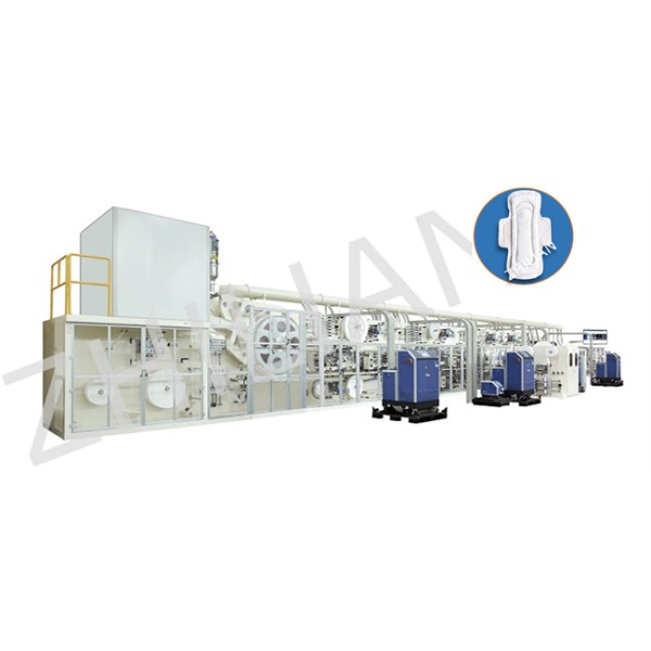 Quality 220mm 430mm Ladies Pad Making Machine Sanitary Pad Automatic Machine for sale