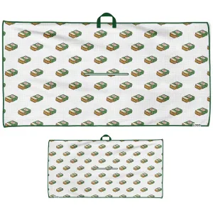 Quality Wholesale Beautiful Printed Microfiber Waffle Golf Towel With Custom Logo for sale