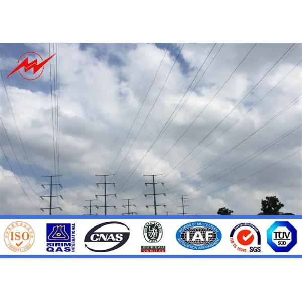 Quality Medium Voltage Electrical Power Pole , Customized Transmission Line Poles for sale
