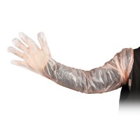 Quality Veterinary 90cm Arm Length Disposable EVA Gloves for Vet Examination and for sale