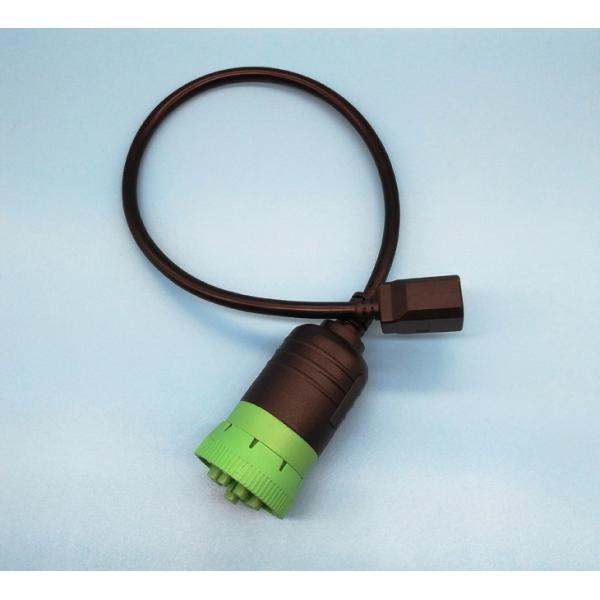 Quality Green Round Deutsch 9 Pin Type 2 J1939 Female to RJ45 Female Cable for sale