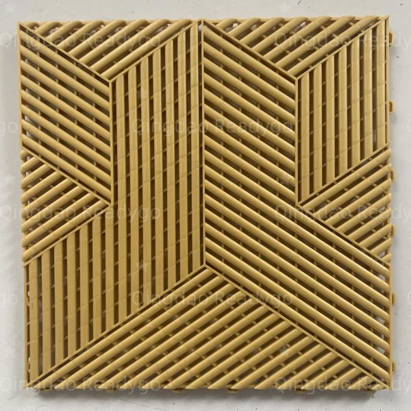 Quality SILK Strength car grate plastic modular interlocking tiles PP garage floor tiles for sale