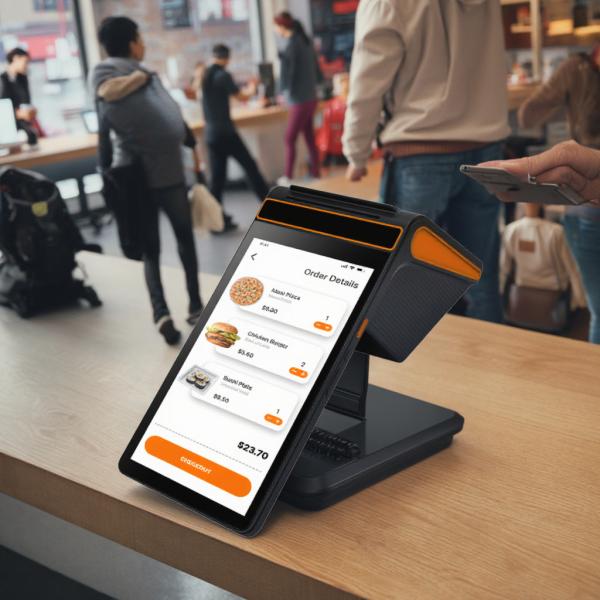 Quality Customized Intelligent POS Portable Android Handheld Device With Printer for sale